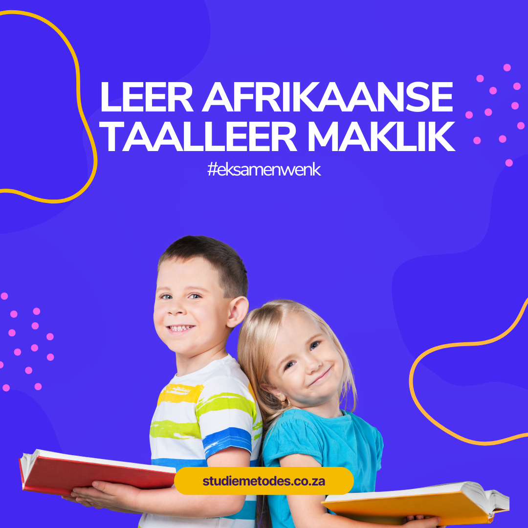 Leer Afrikaanse taalleer maklik - Studiemetodes
