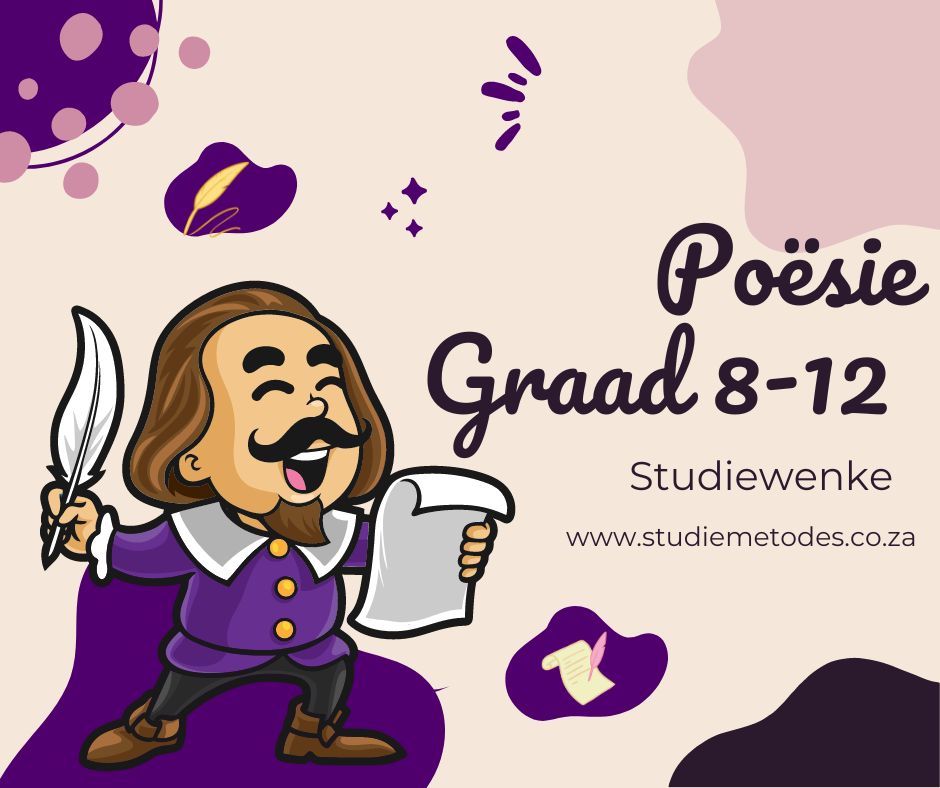 Poësie Studiewenke Graad 8-12 - Studiemetodes